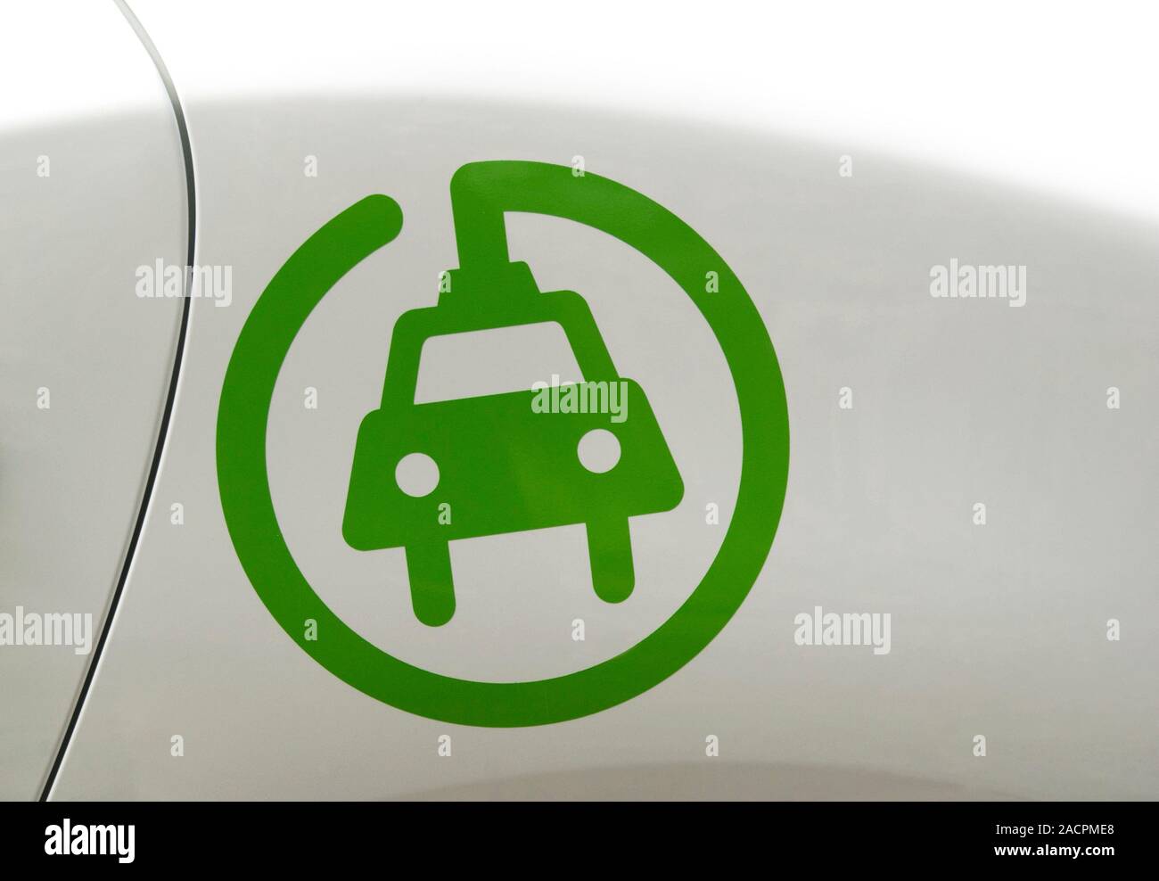 Electric car symbol Stock Photo - Alamy