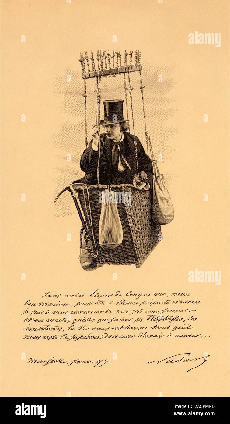 Gaspard-Felix Tournachon (1820-1910), French balloonist and ...