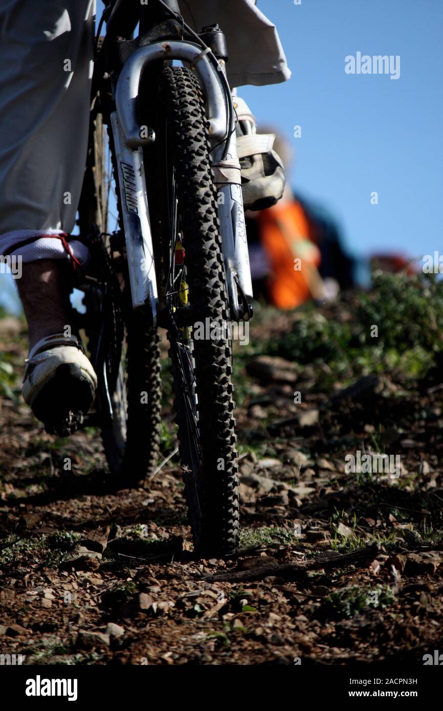Riding a bike Stock Photo - Alamy
