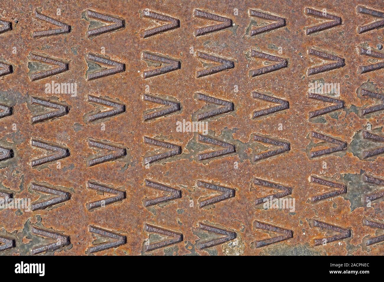 Rusty iron plate with pattern as background Stock Photo - Alamy