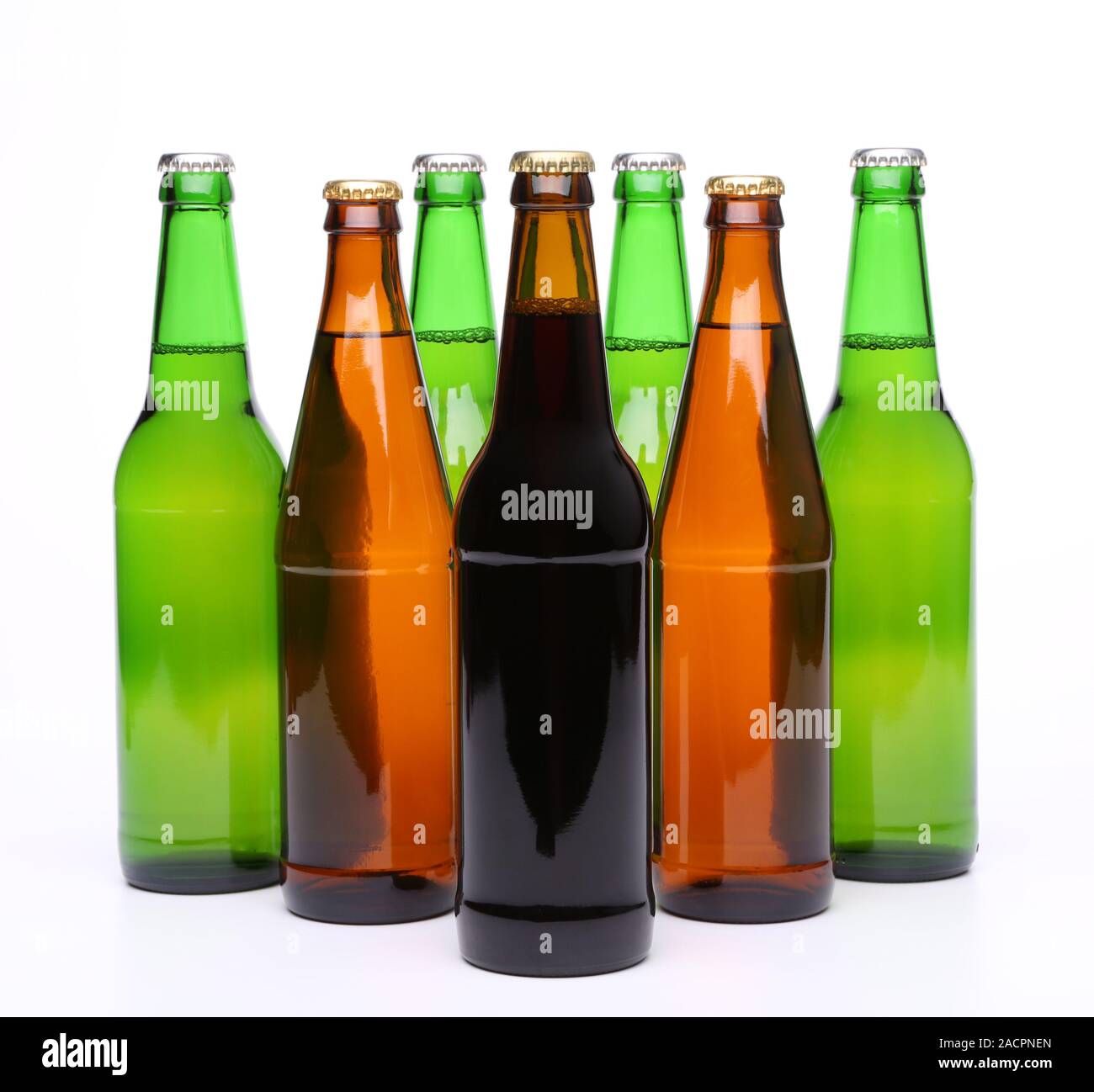 Set of beer bottles Stock Photo - Alamy