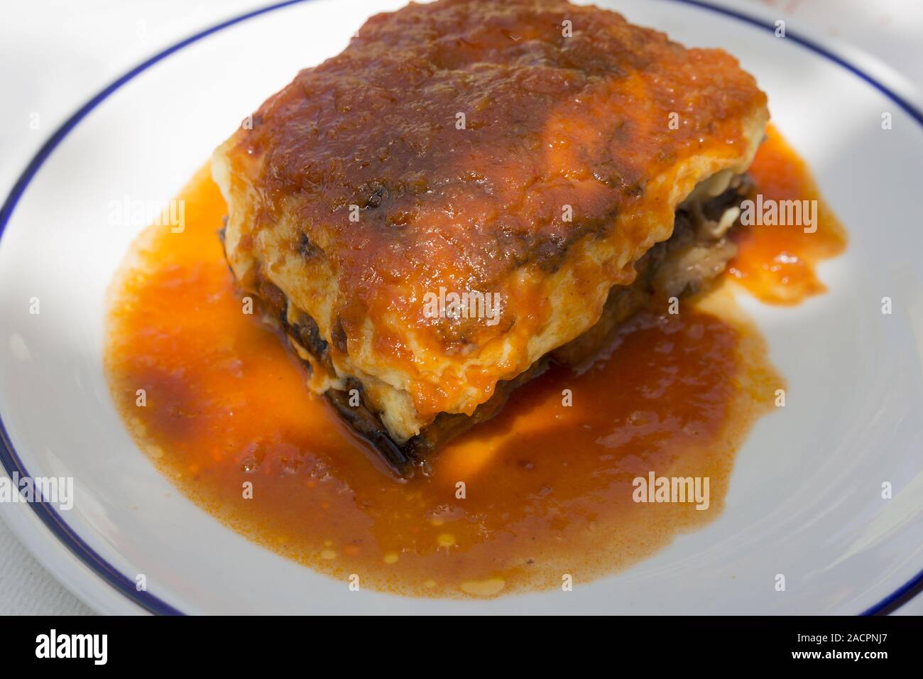 Mousaka hi-res stock photography and images - Alamy