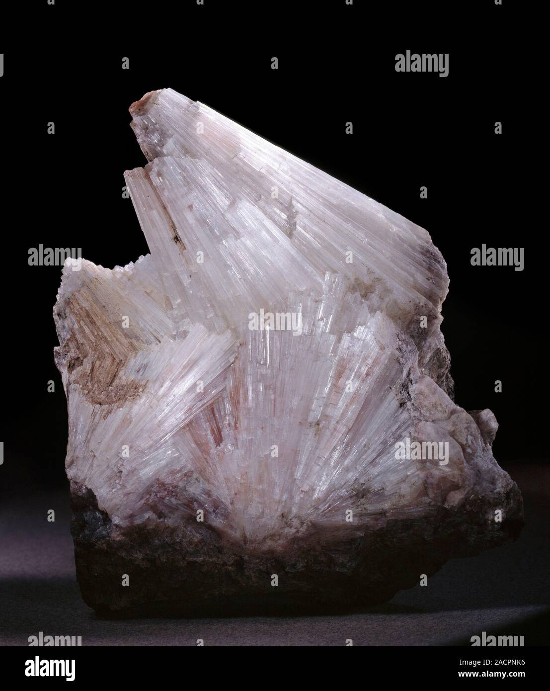 Thomsonite mineral specimen. Thomsonite consists of hydrated sodium ...