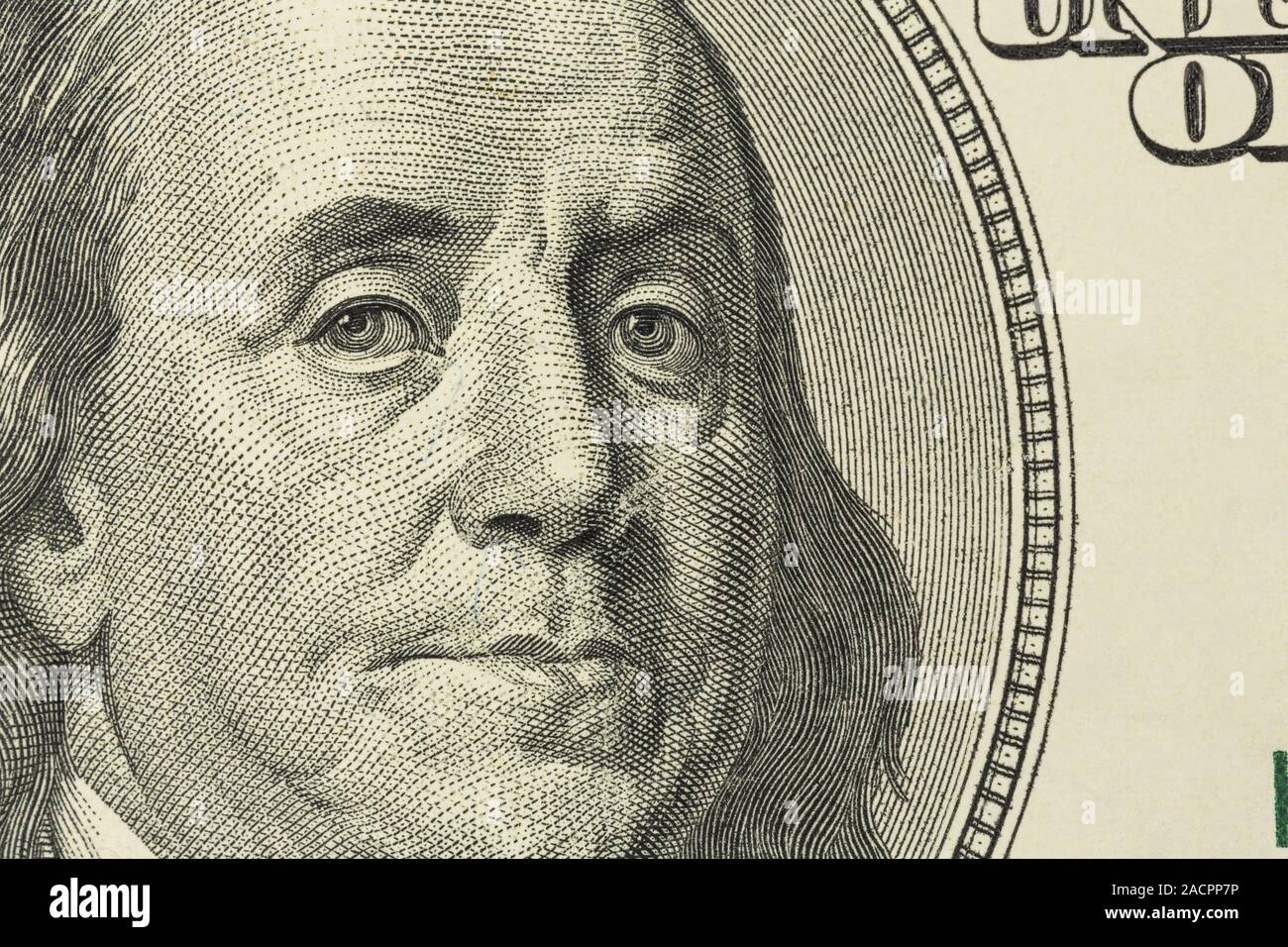 Dollar Bill, Benjamin Franklin Stock Photo - Alamy