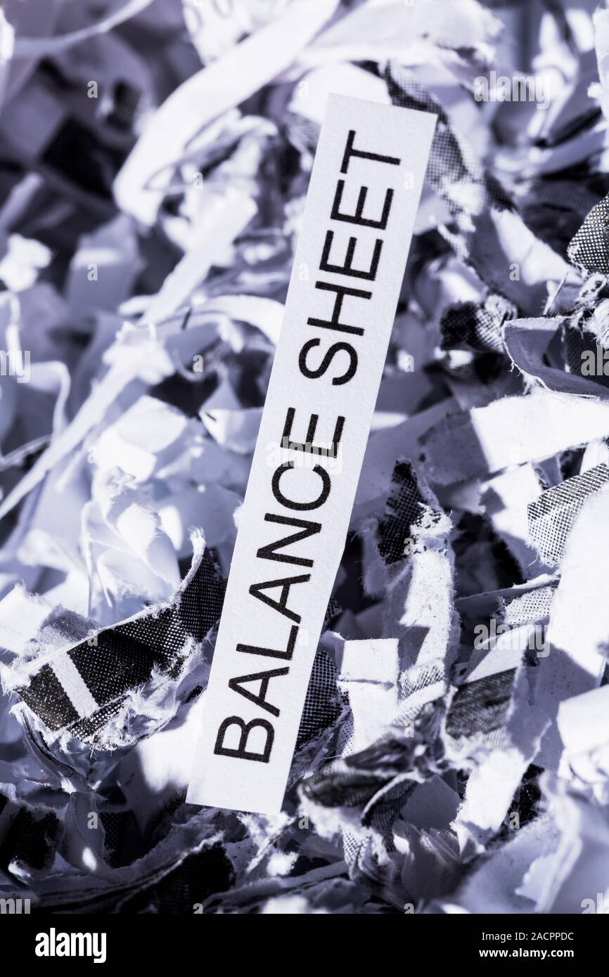 Paper Chips Balance Sheet Stock Photo - Alamy