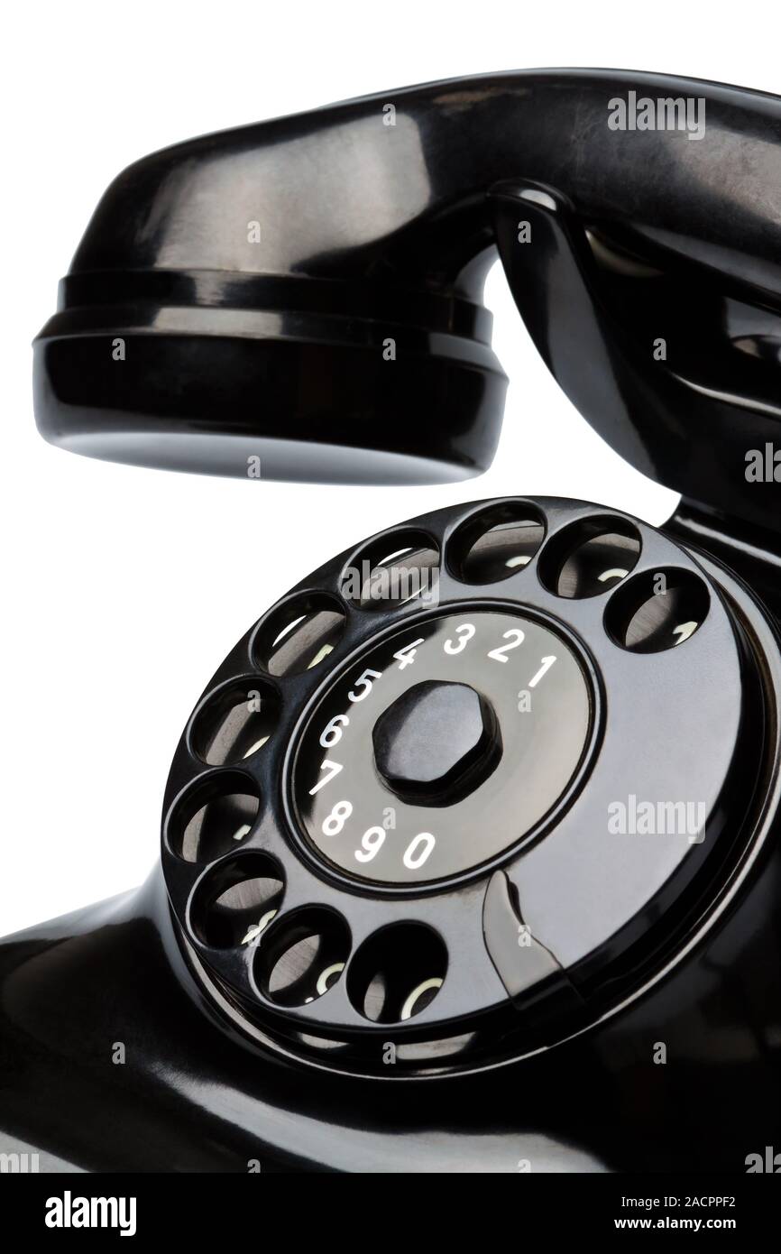 Antique old retro phone Stock Photo - Alamy