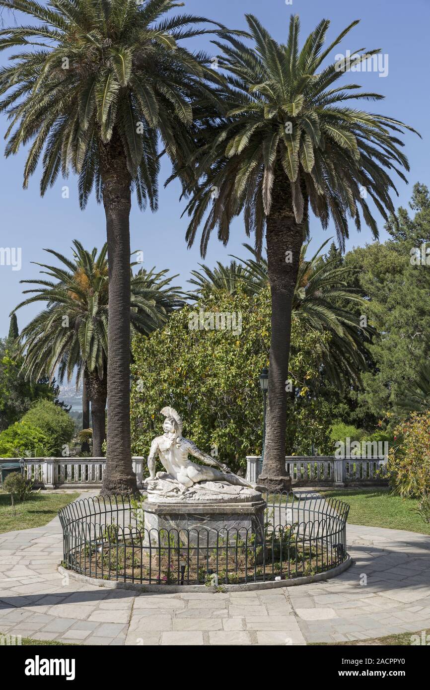 In the garden of Achilleion on Corfu, Greece Stock Photo - Alamy