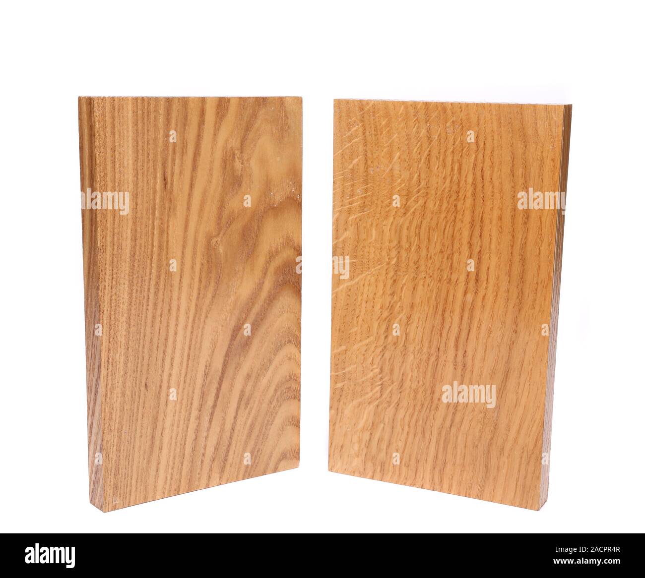Two vertical boards (acacia, oak Stock Photo - Alamy
