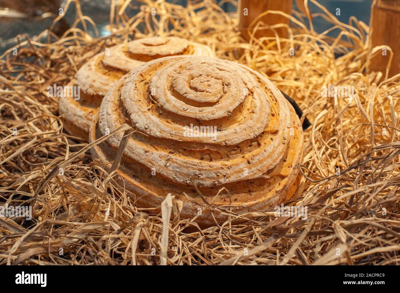 Different types of handmade bread Stock Photo - Alamy