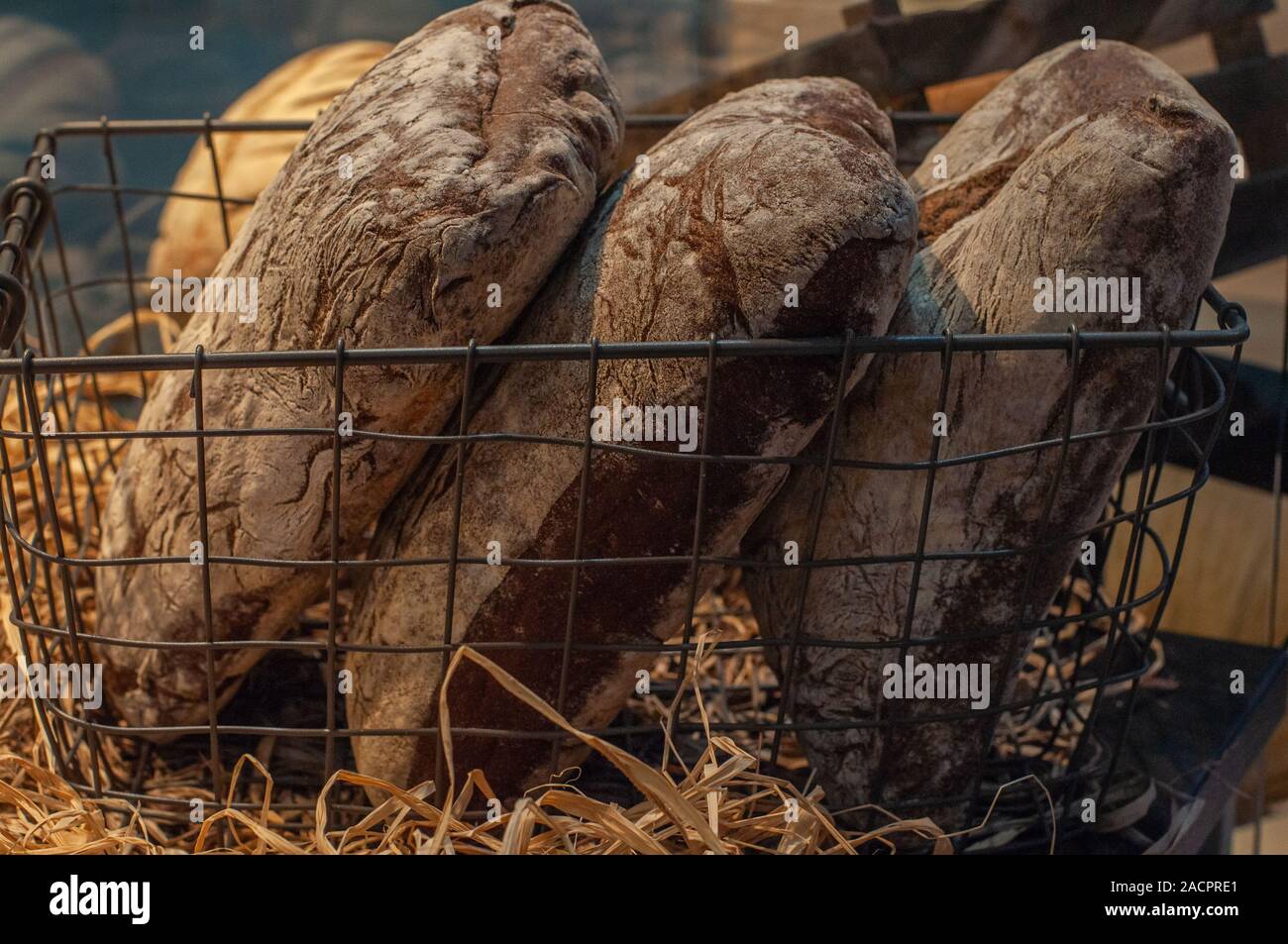 Different types of handmade bread Stock Photo - Alamy