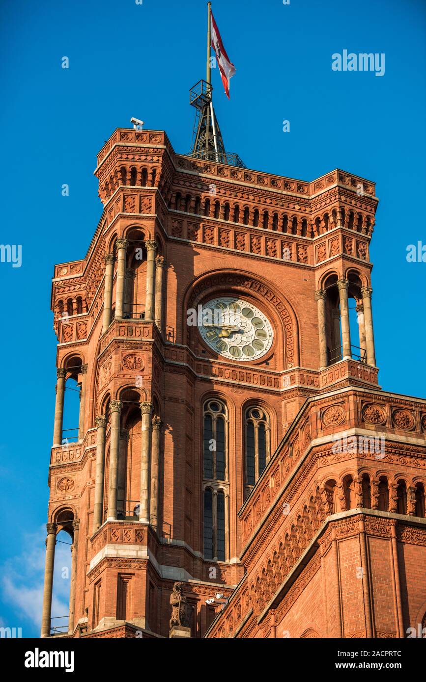 red town hall in Berlin Stock Photo - Alamy
