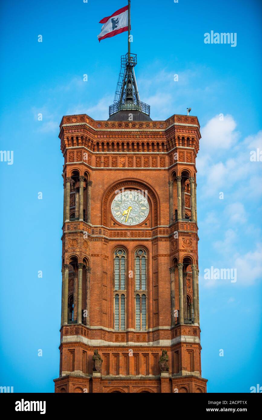 red town hall in Berlin Stock Photo - Alamy