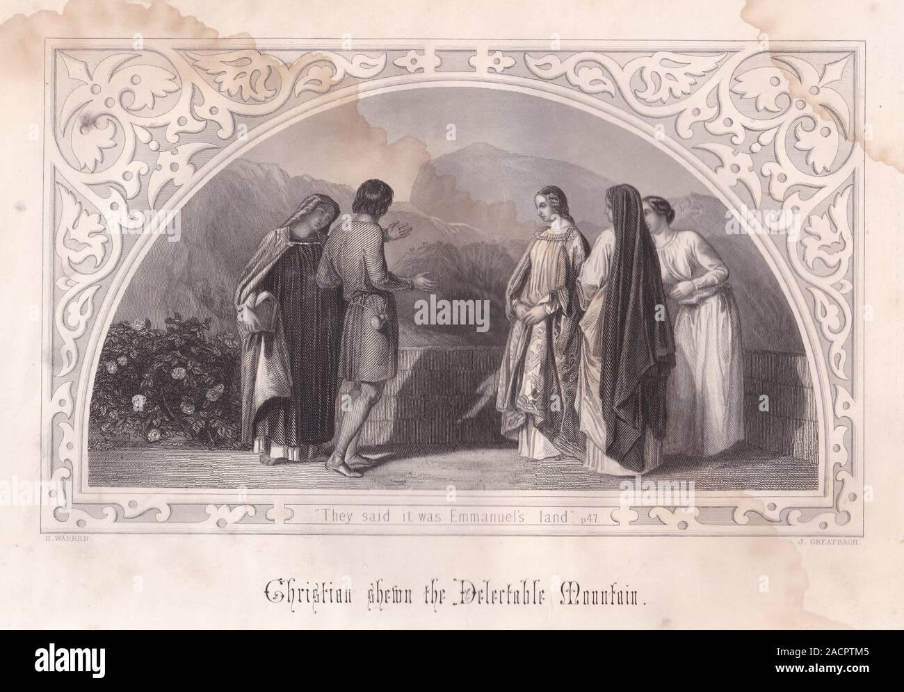 Christian shown the delectable mountain hi-res stock photography and ...