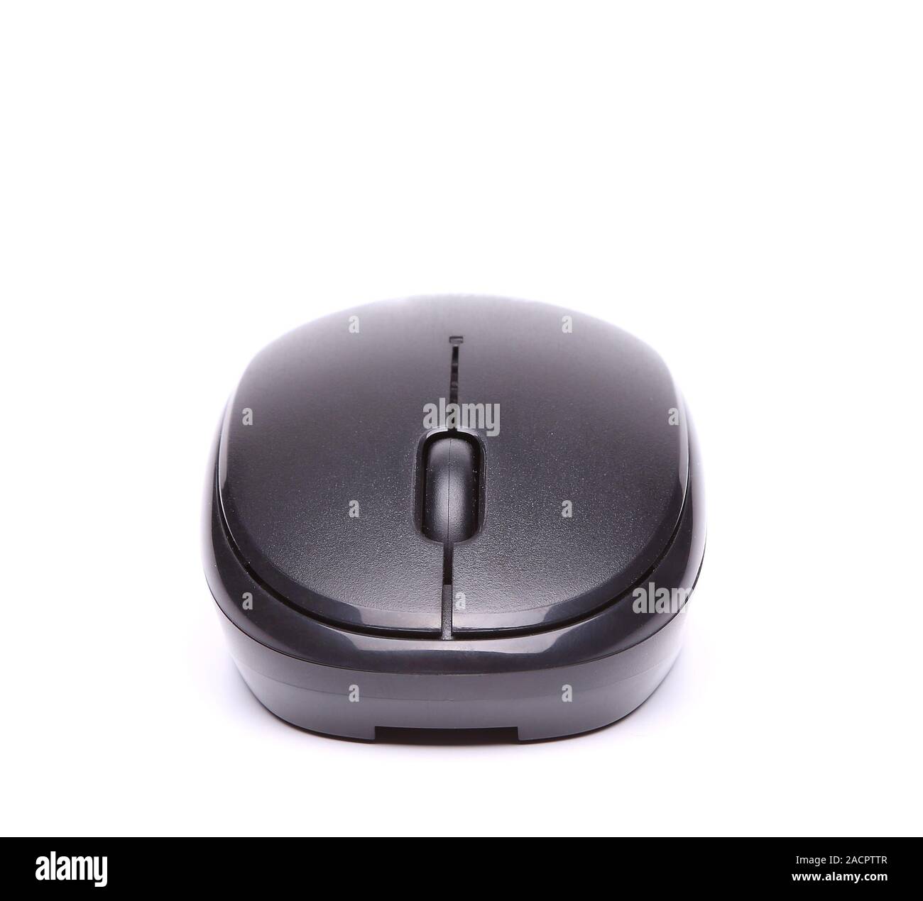 Wireless computer mouse isolated on white background front Stock Photo ...
