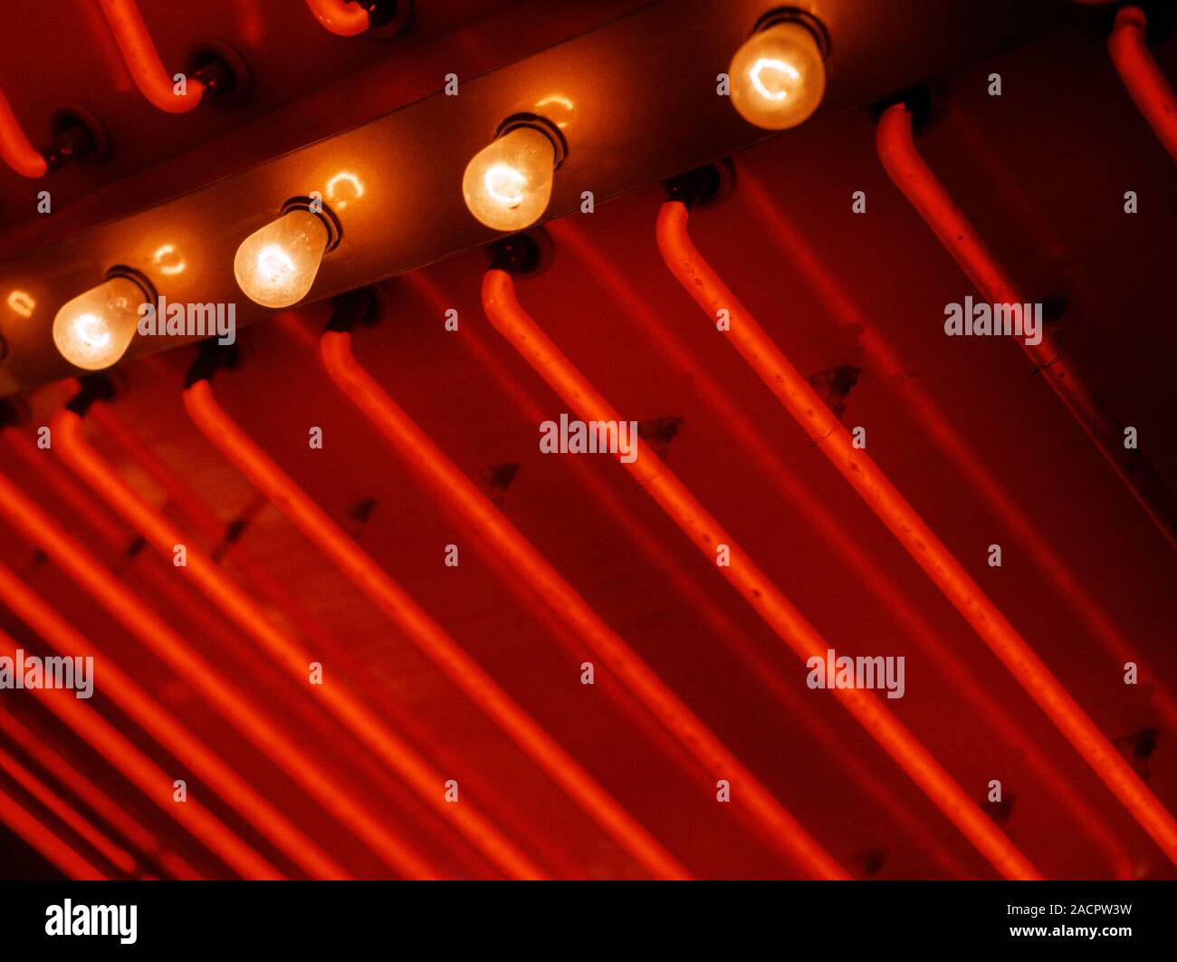 Red neon tubes hi-res stock photography and images - Alamy