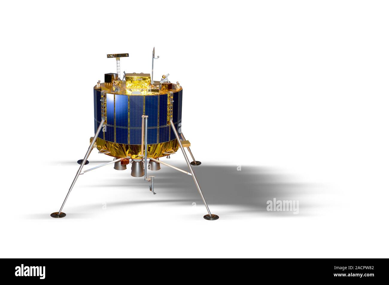 Lunar Lander spacecraft. Artwork of the Lunar Lander robotic mission ...