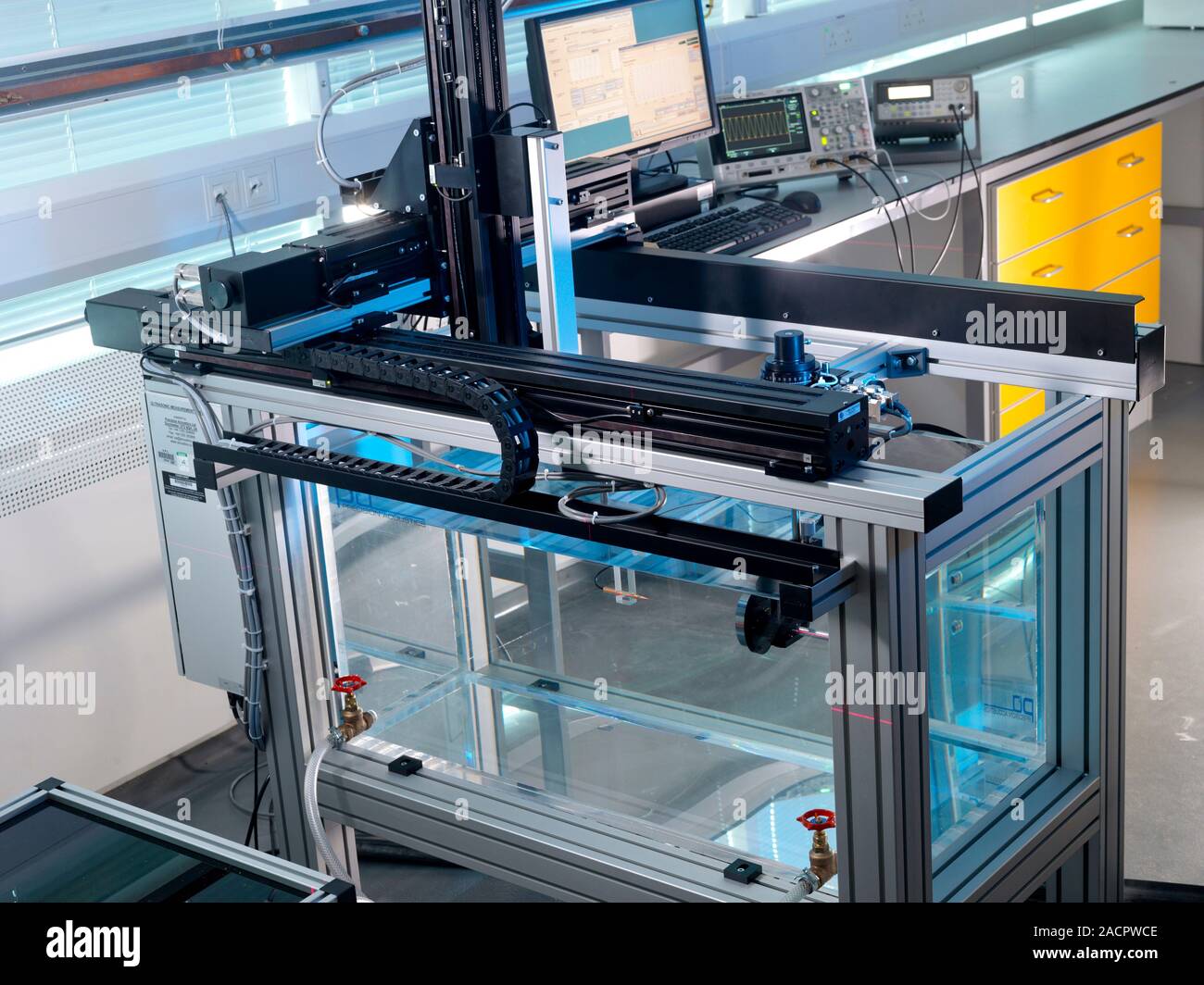 Ultrasound beam plotting equipment. This equipment is used to ...