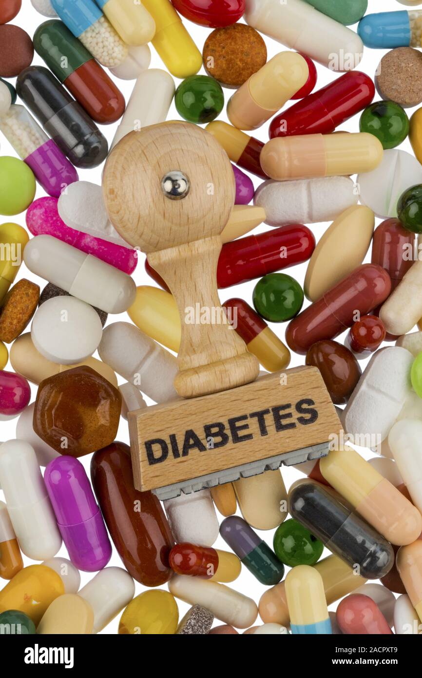 Stamps on coloured tablets Stock Photo - Alamy