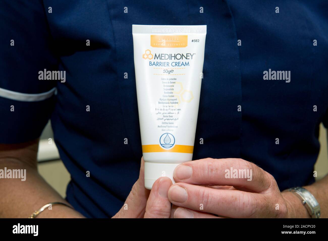 Medihoney, a barrier cream that maintains skin moisture, pH, with ...