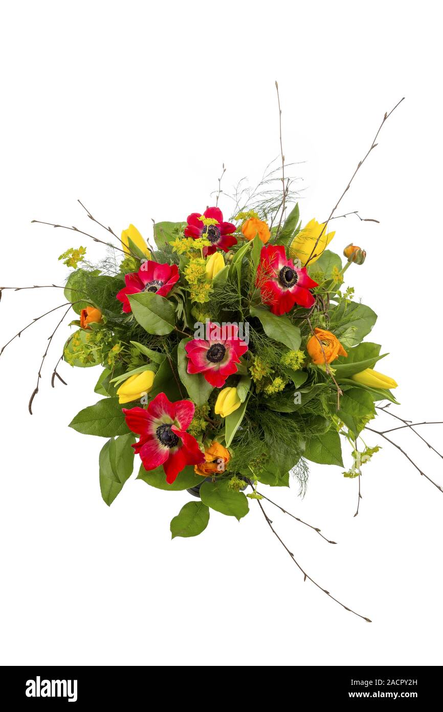 Bouquet with spring flowers Stock Photo - Alamy