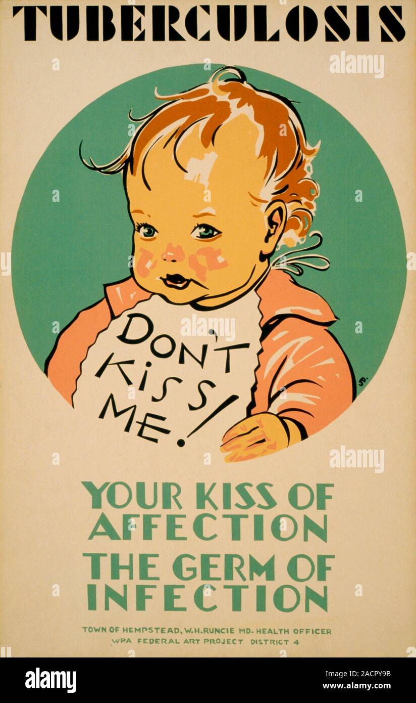 Poster (1941) about tuberculosis in children and methods of ...