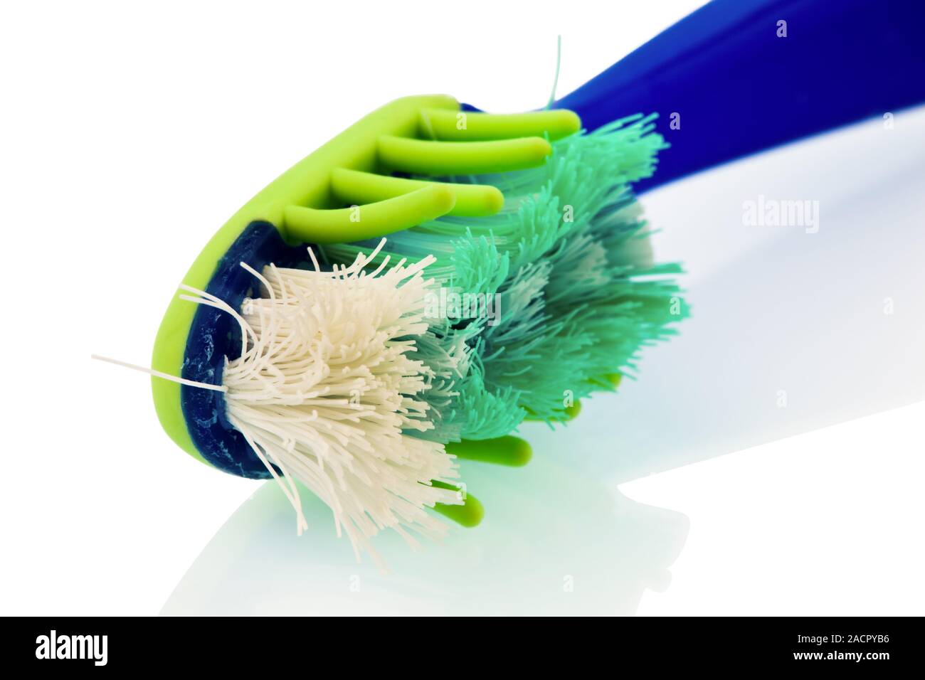 Damaged toothbrush for brushing teeth Stock Photo - Alamy