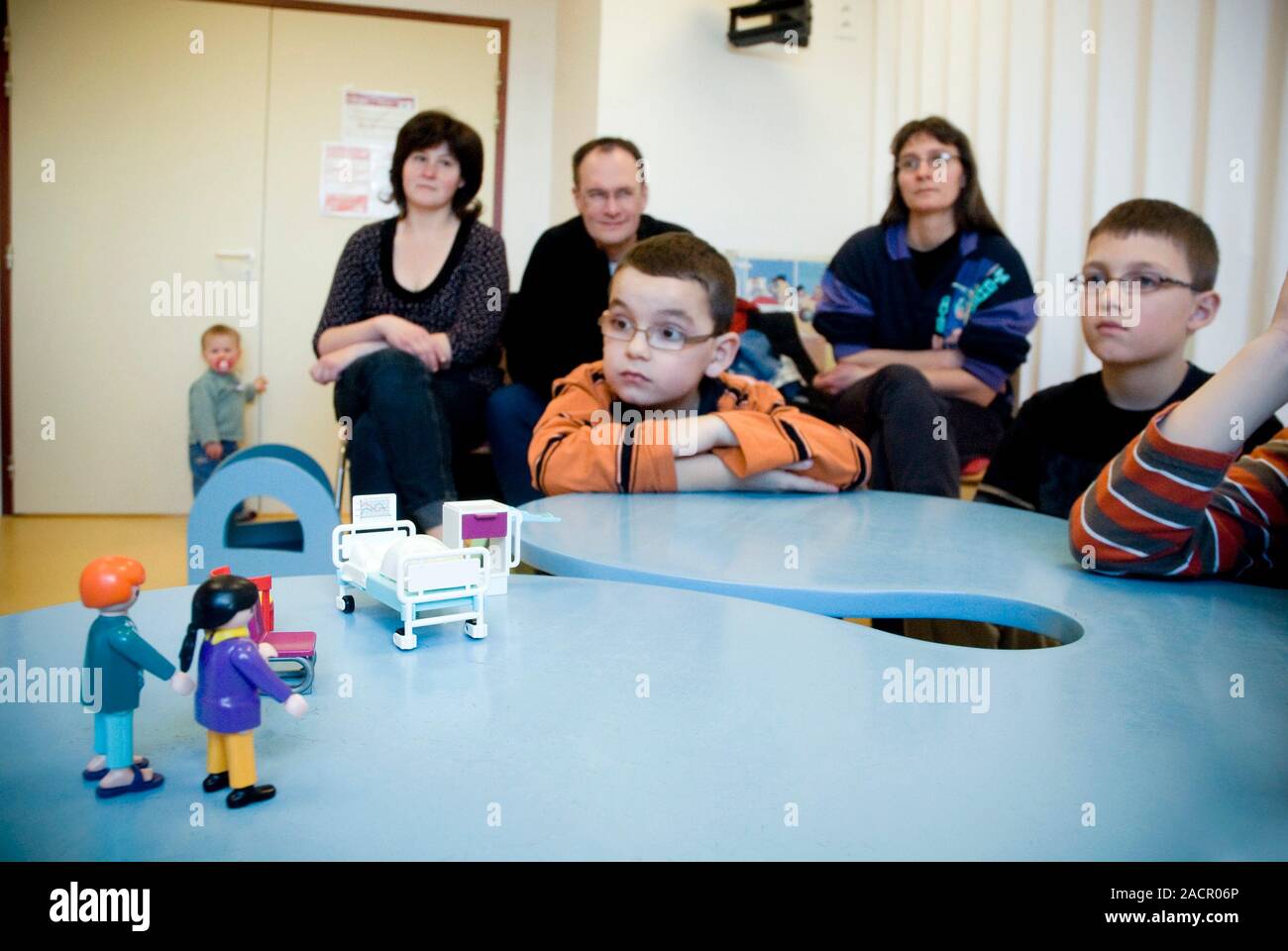 Paediatric surgery information session. Children learning about surgery ...