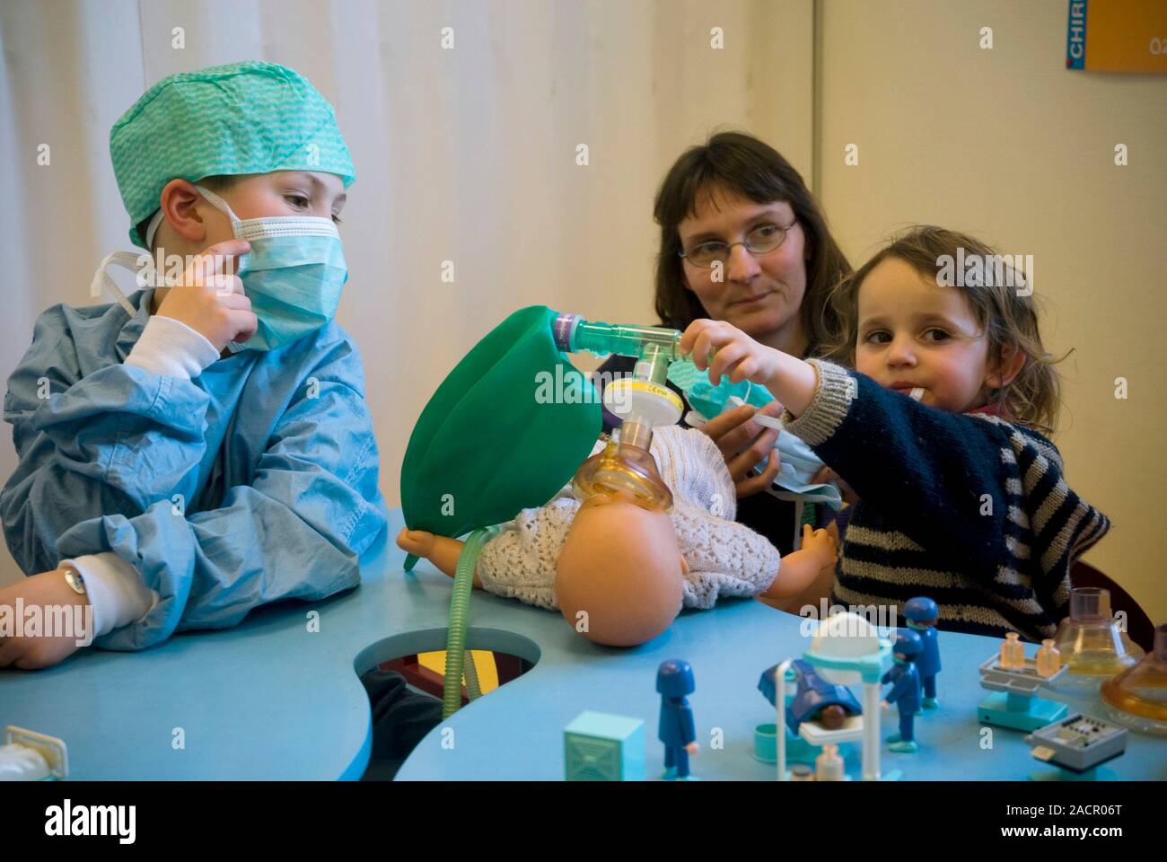 Paediatric surgery information session. Children learning about surgery ...