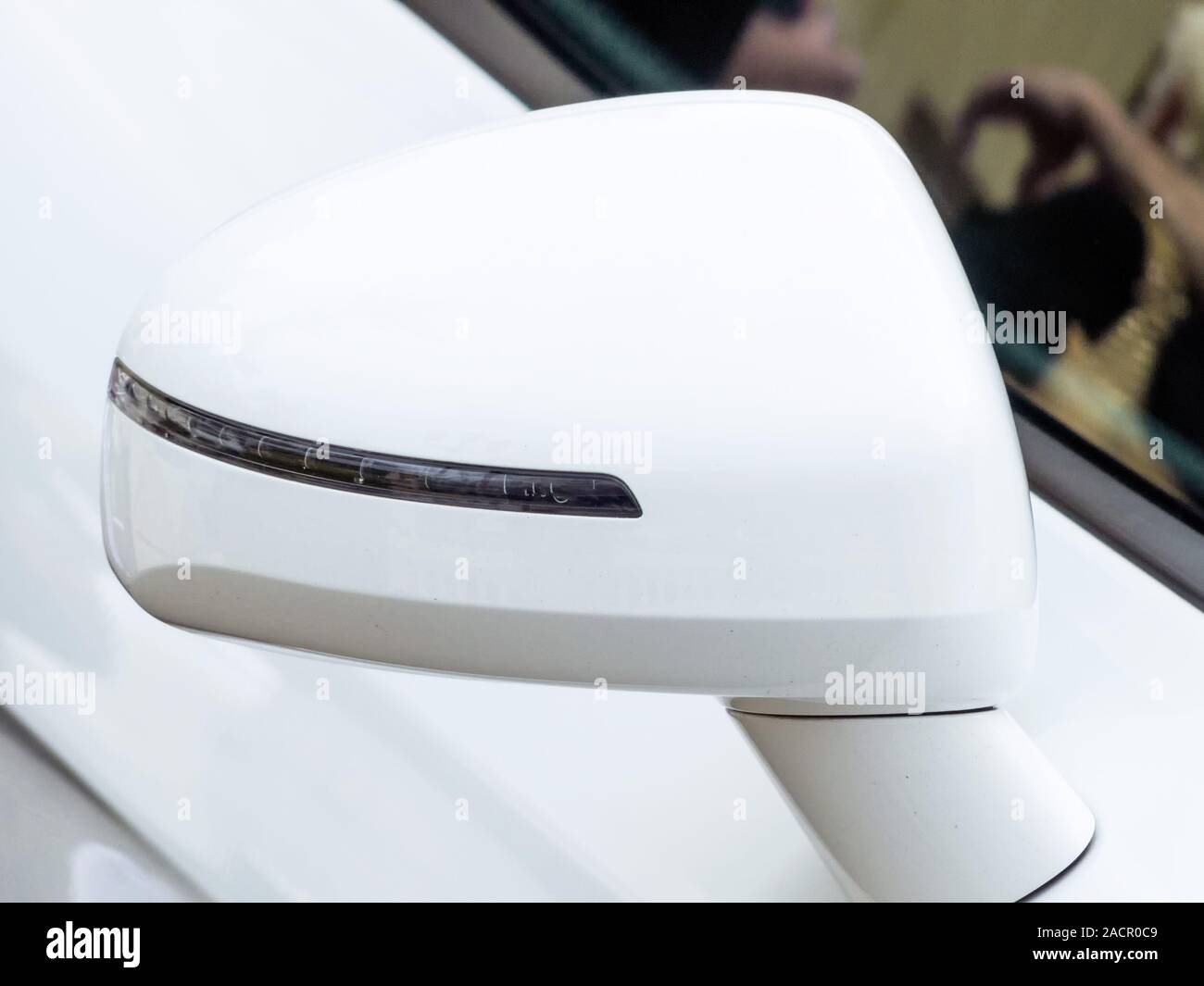 Modern side mirror of a car Stock Photo - Alamy