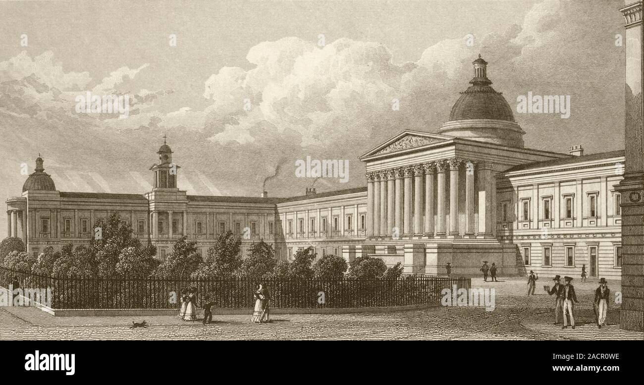 University College London. 19th-century artwork of University College ... University College London. 19th-century artwork of University College ...