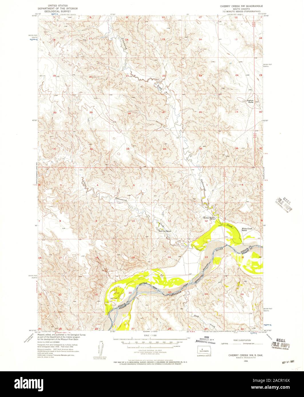 Map of cherry creek hi-res stock photography and images - Alamy