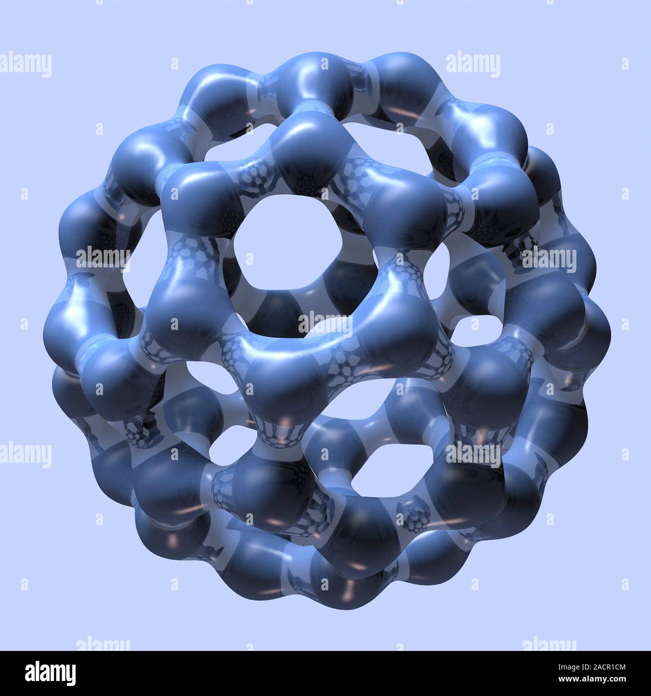 This image may not be used in educational posters Buckminsterfullerene molecule. Computer ...