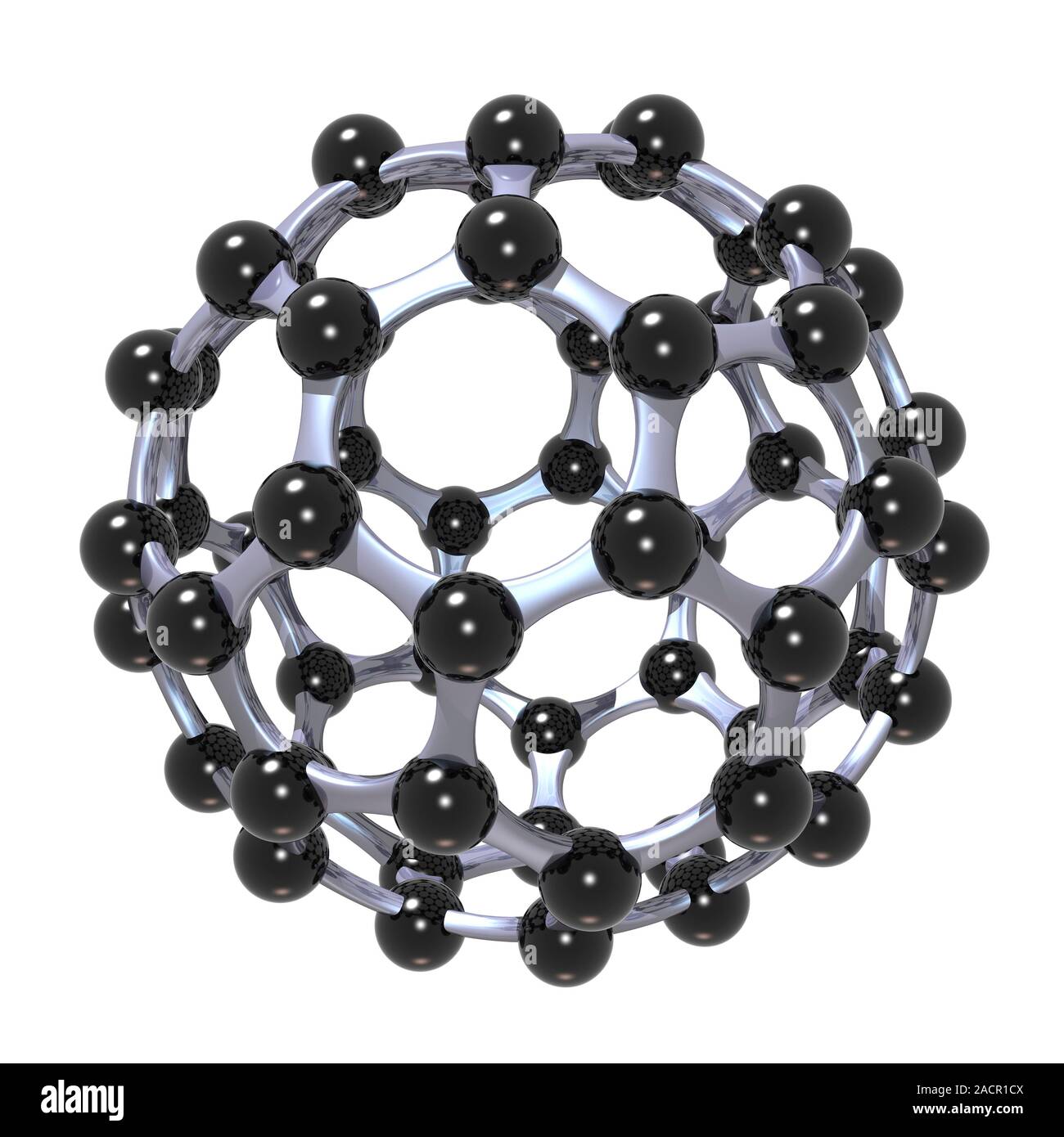 This image may not be used in educational posters Buckminsterfullerene molecule. Computer ...