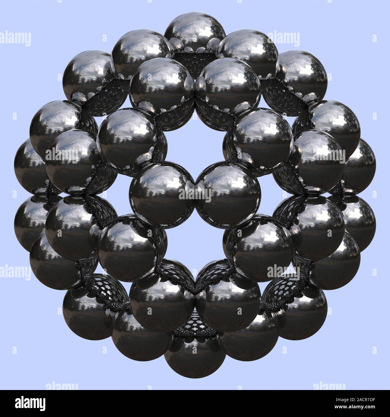 This image may not be used in educational posters Buckminsterfullerene molecule. Computer ...