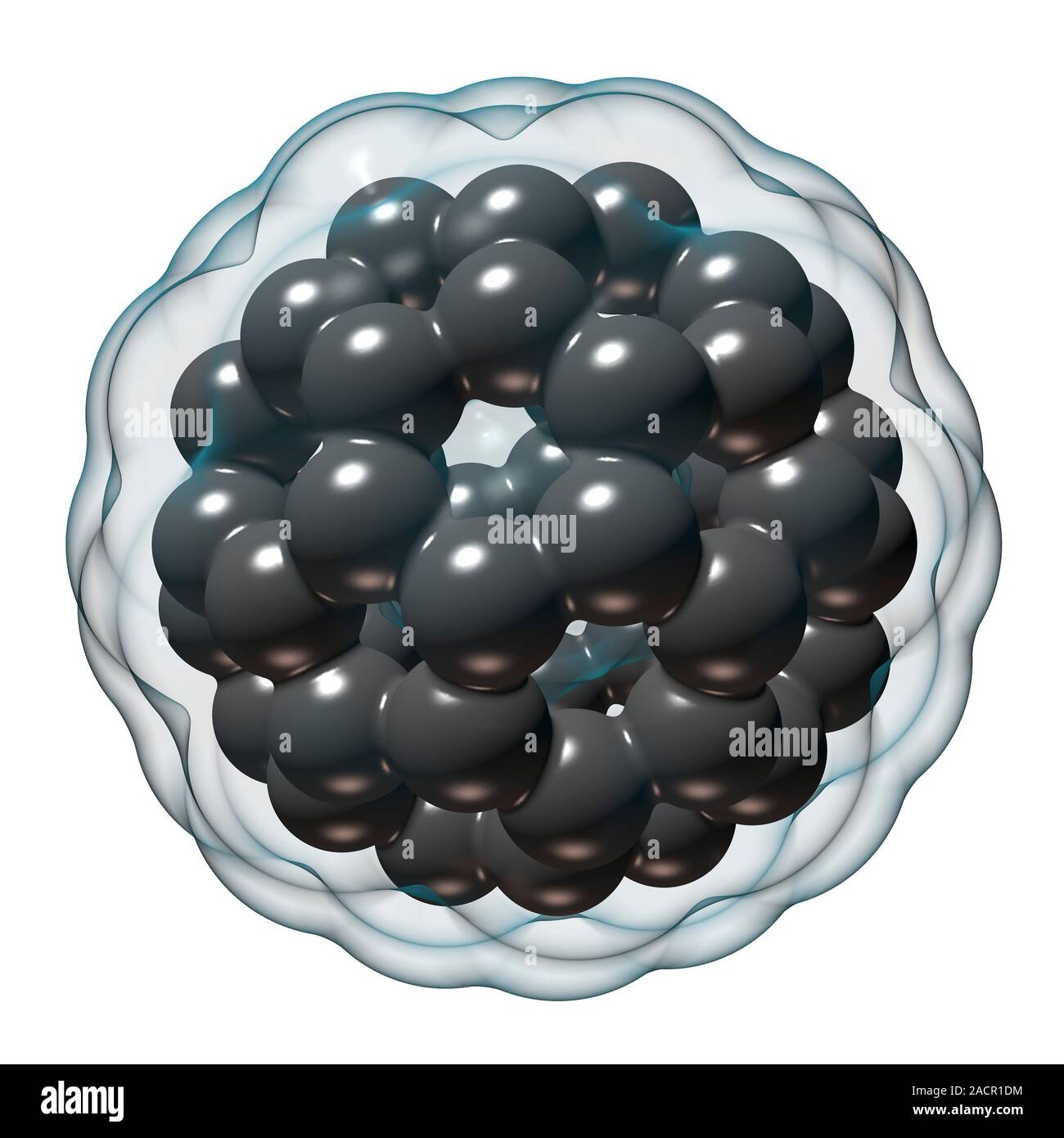 This image may not be used in educational posters Buckminsterfullerene molecule. Computer ...
