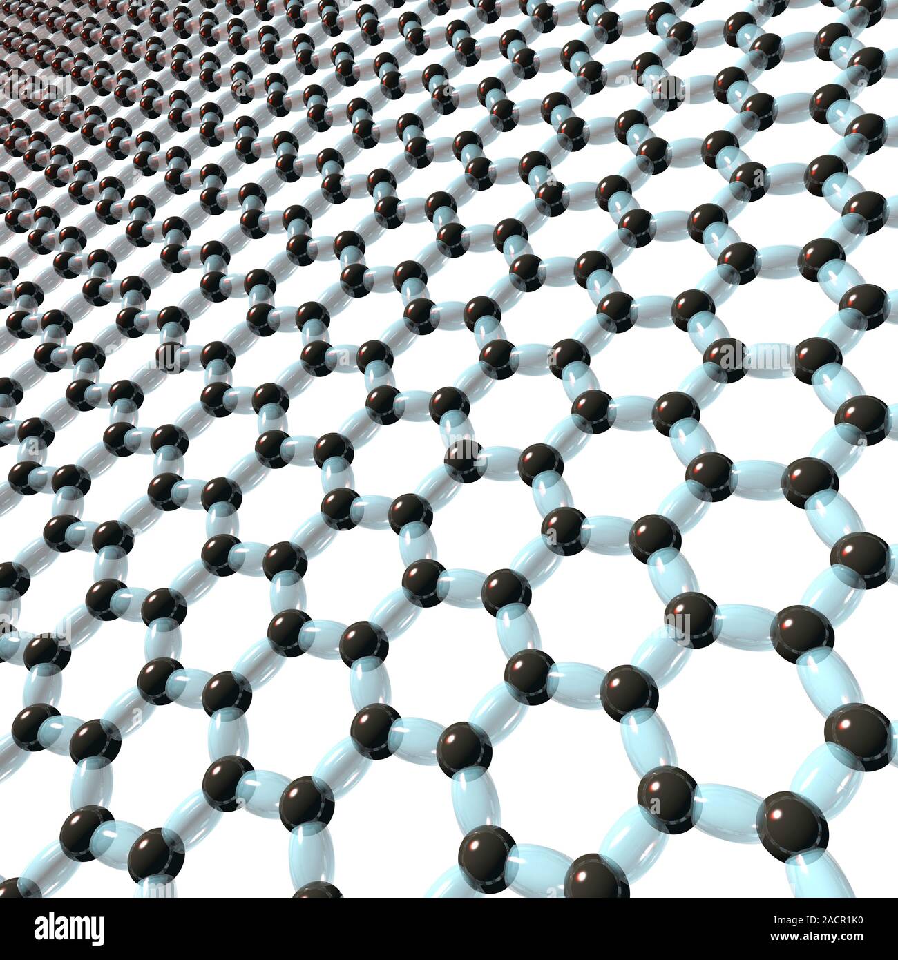 This image may not be used in educational posters Graphene. Computer model of the molecular ...