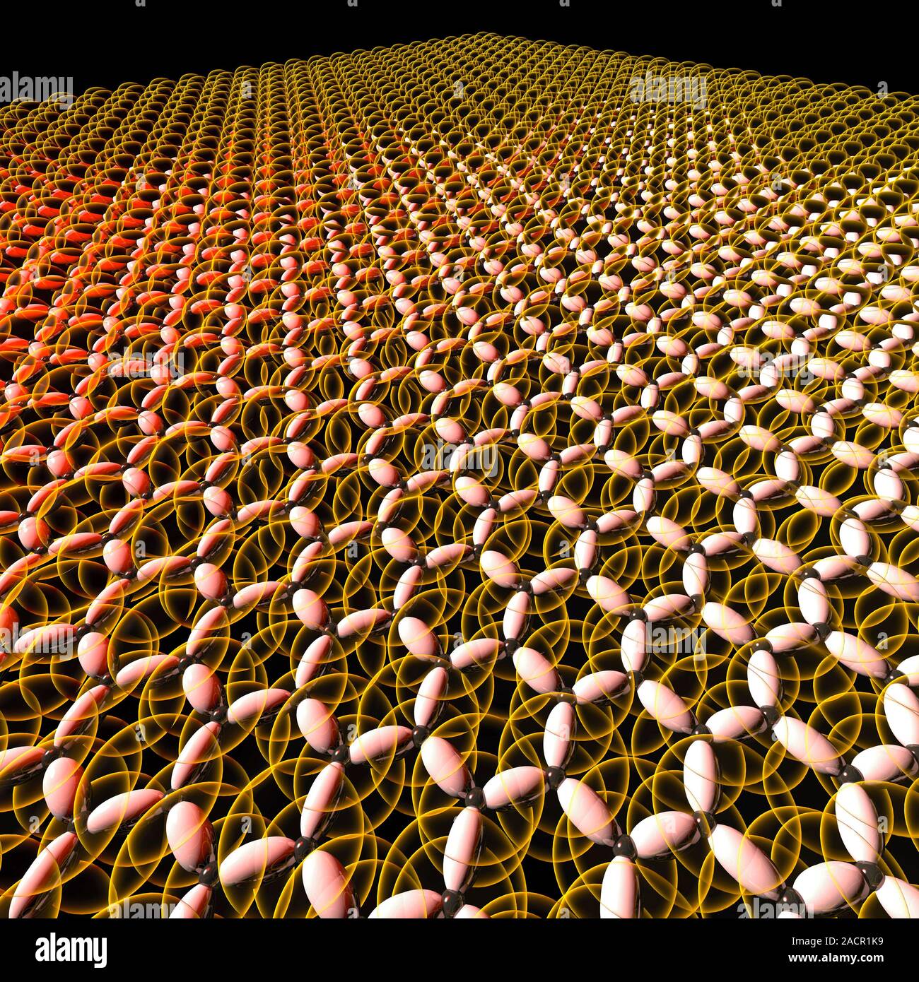 This image may not be used in educational posters Graphene. Computer model of the molecular ...