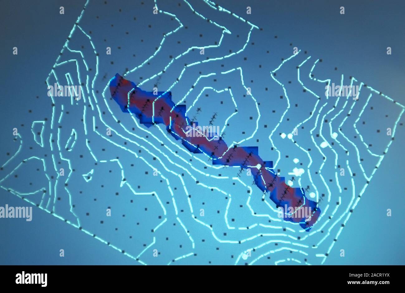 Chernobyl disaster waste burial site. Map showing the location of one ...