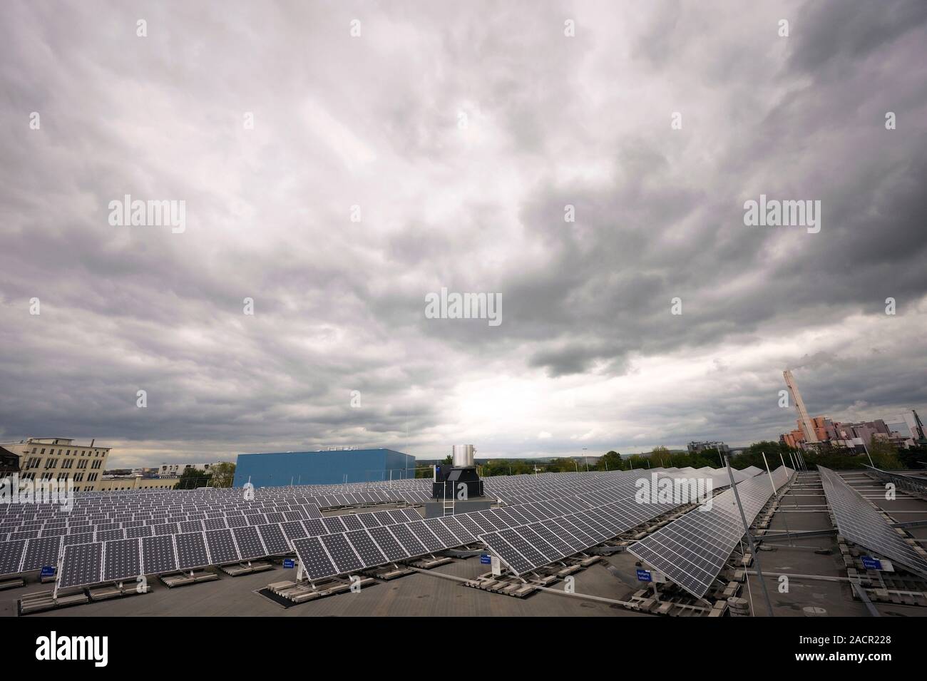 Solar panel positioning system. Array of solar panels controlled by an ...