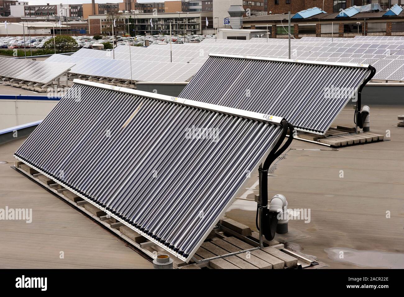 Solar panel positioning system. Array of solar panels controlled by an ...