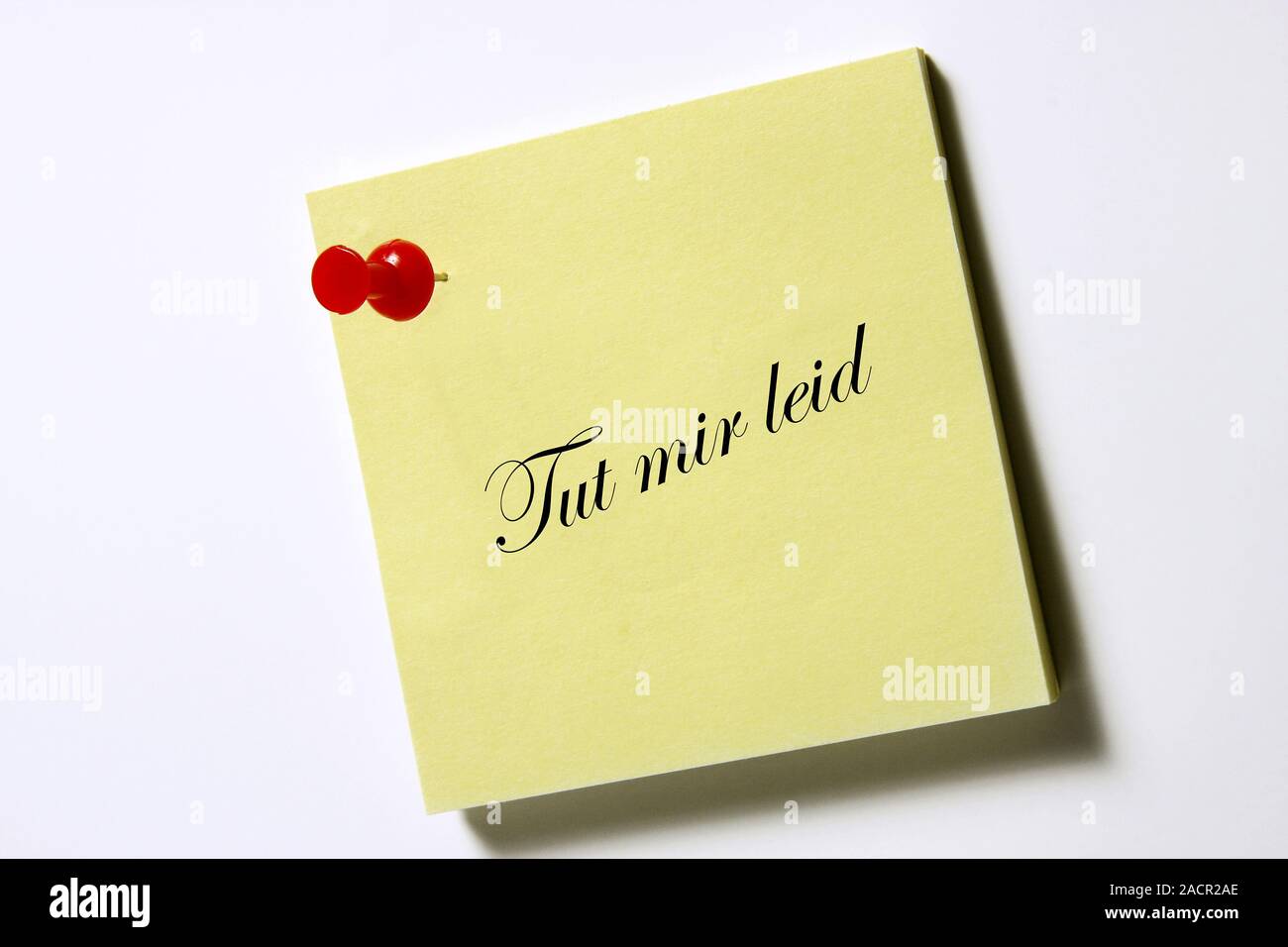 Tut mir leid Stock Photo - Alamy