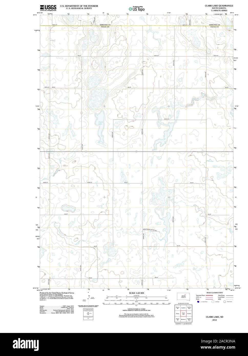 Clark south dakota map Cut Out Stock Images & Pictures - Alamy