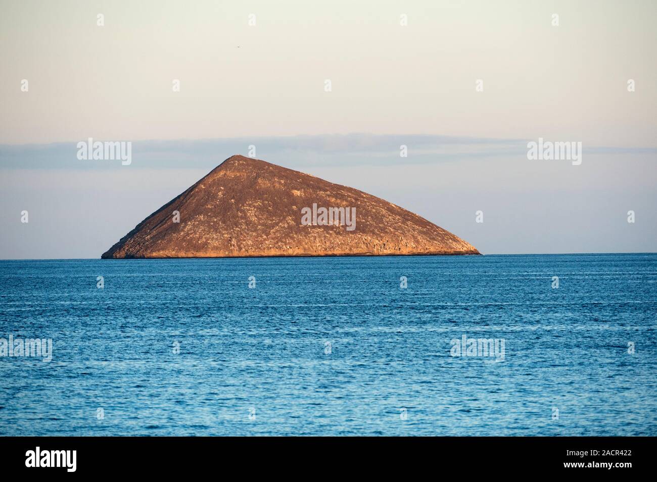 Volcanic island. Photographed in the Galapagos Islands, Ecuador Stock ...