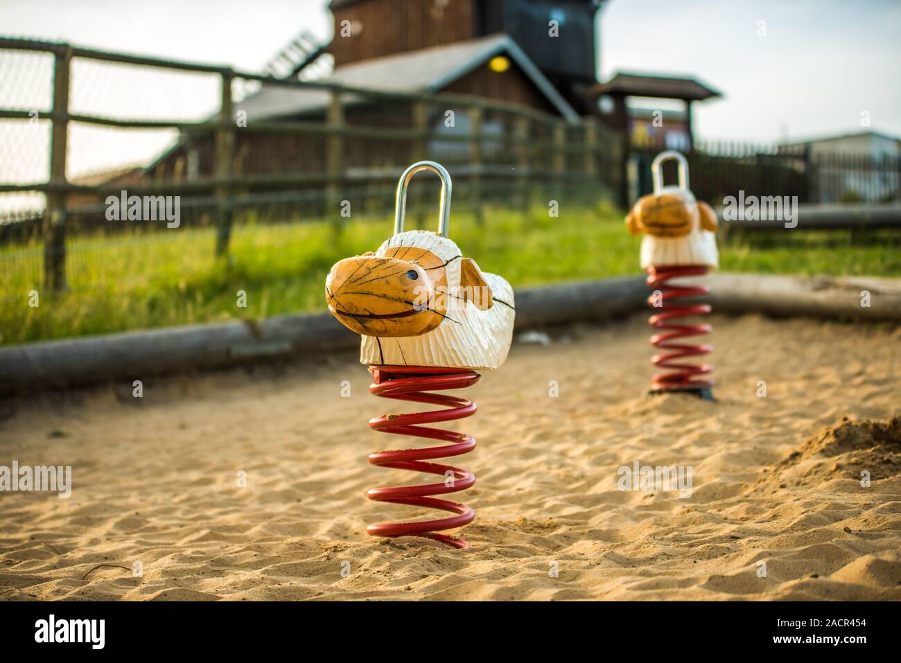 wooden spring animal in Berlin Stock Photo - Alamy