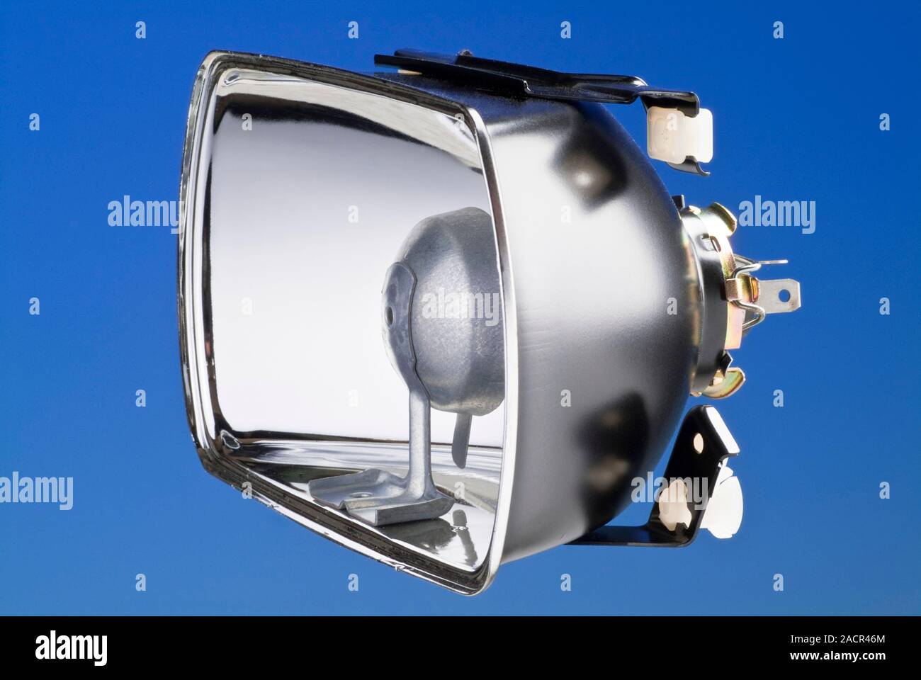 Car headlight. Interior of a car headlight Stock Photo - Alamy