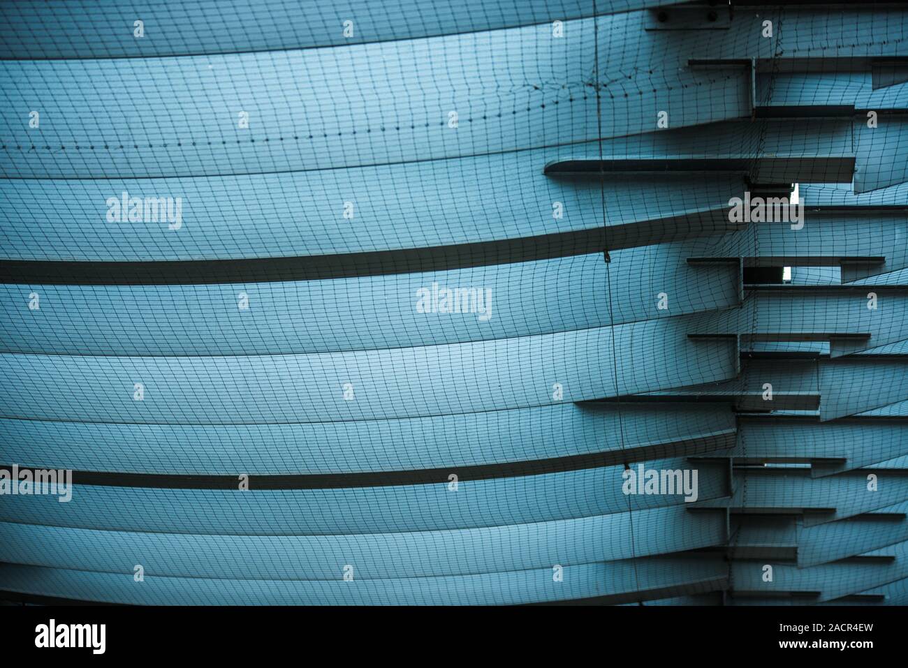 steel ceiling with net in Berlin Stock Photo - Alamy