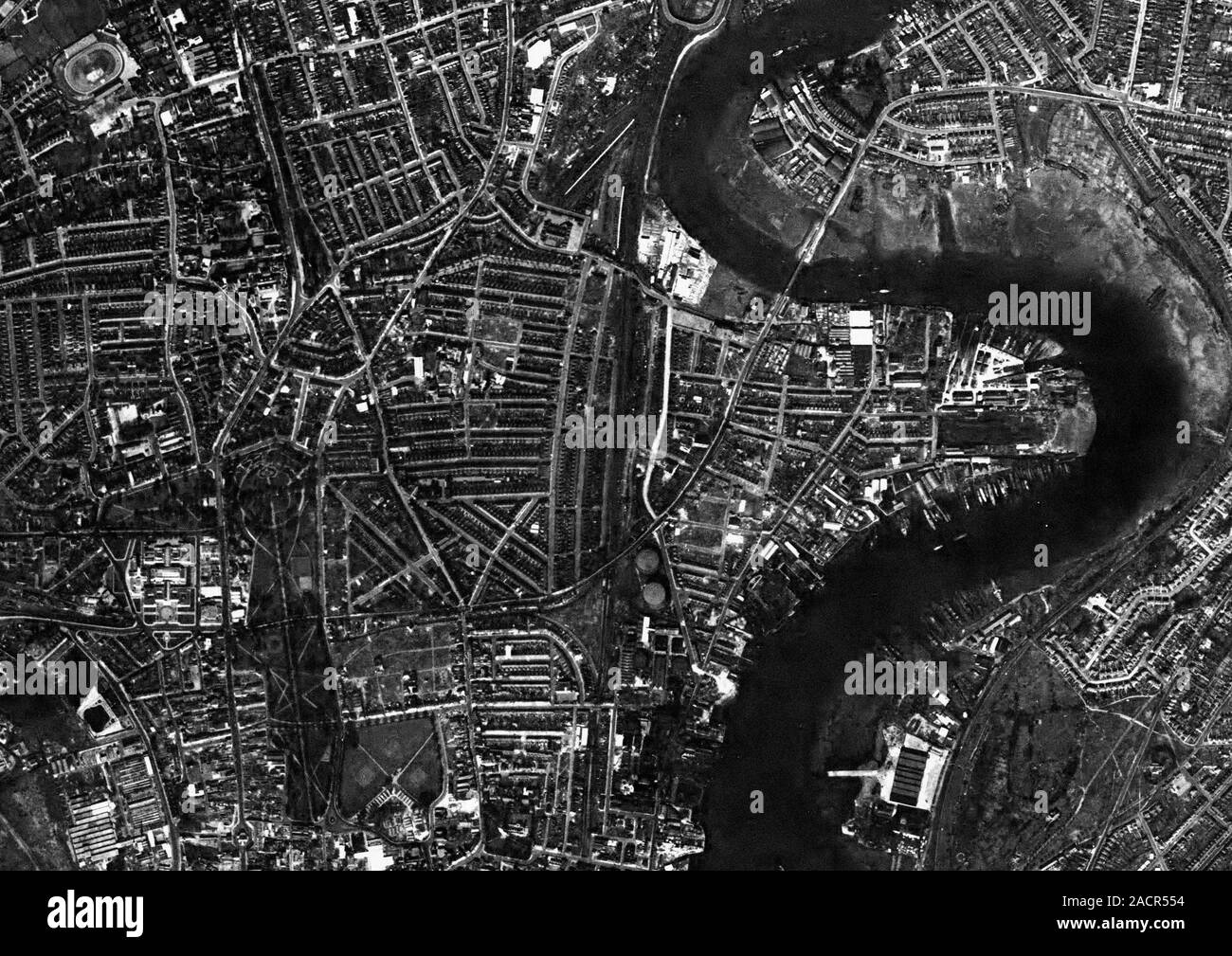 Southampton, historical aerial photograph mosaic taken between 1939 and ...