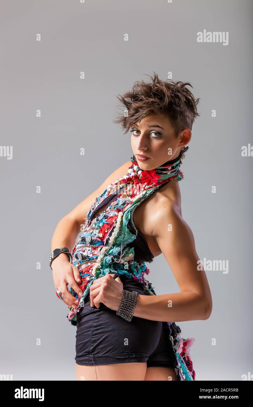 pretty punk woman Stock Photo - Alamy