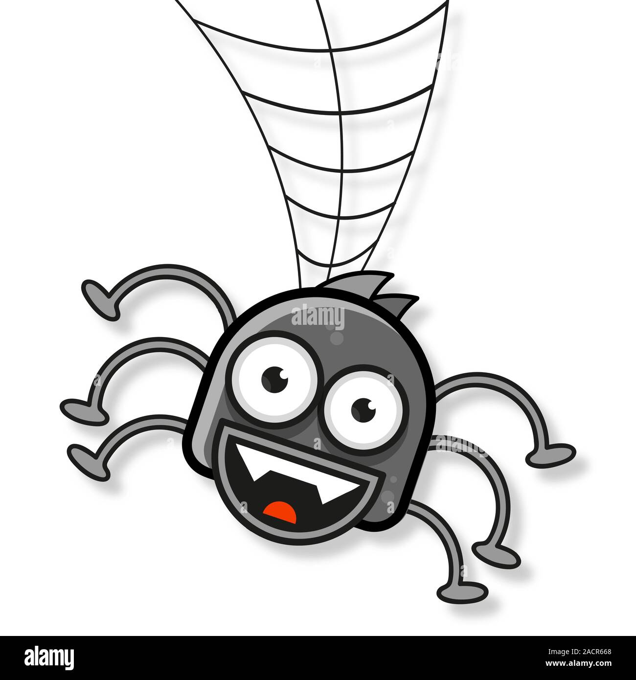 Insect hanging by a thread Stock Vector Images - Alamy