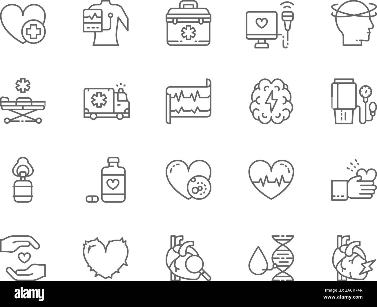 Echocardiogram Stock Vector Images - Alamy